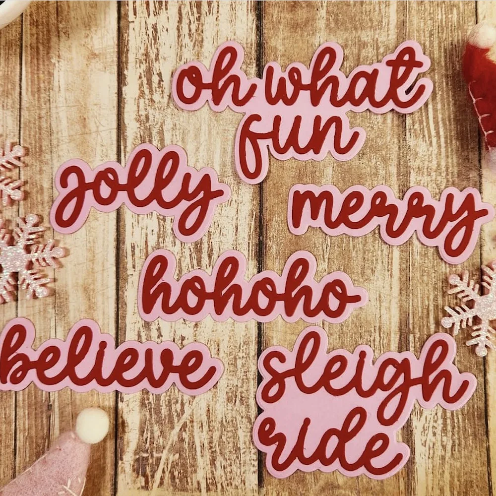 KSCRAFT-New-Christmas-Shadow-Words-Metal-Cutting-Dies-Stencils-for-DIY ...