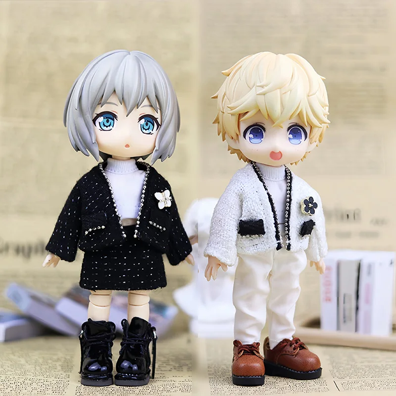 Ob11 Clothes Plush Suit，Skirt Brooch Pants，shoe, Vest, for Obitsu11,P9 ...