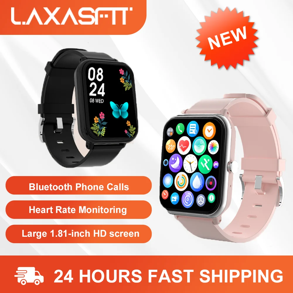 LAXASFIT-New-Smart-Watch-Bluetooth-Answer-Phone-IP68-Waterproof-Heart ...