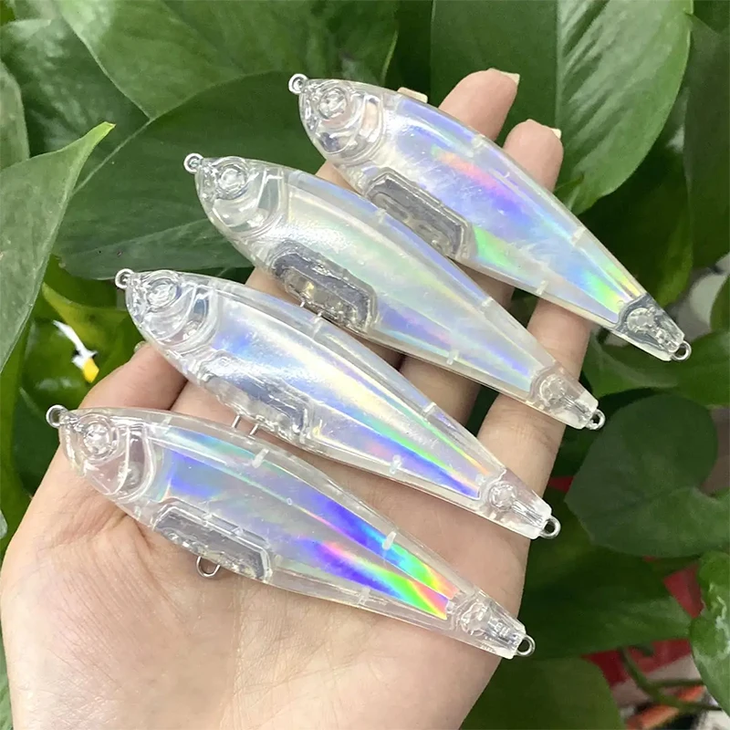 20pcs-90mm-15-7g-Unpainted-Sinking-Pencil-Fishing-Lure-Laser-Artificial ...