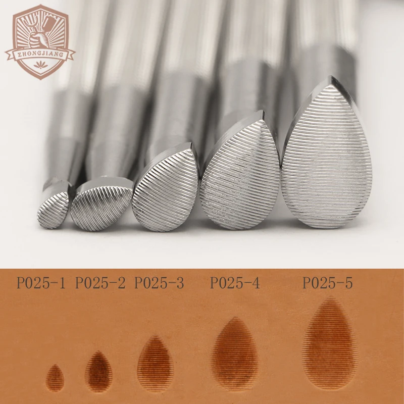 Leather Work Stamping Tool Horizontal Thumbprint Checkered P025 Carving ...