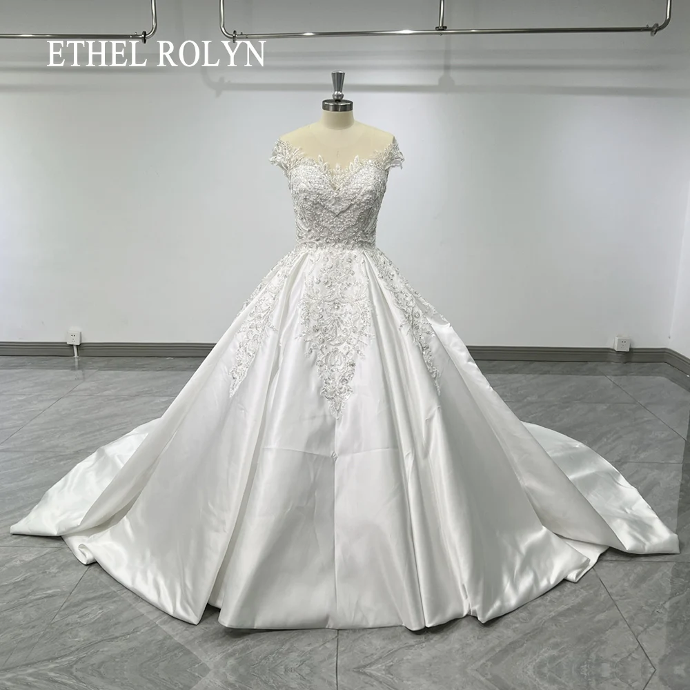 ETHEL-ROLYN-vestido-De-Novia-elegante-De-lujo-fotos-reales-escote-Coraz ...