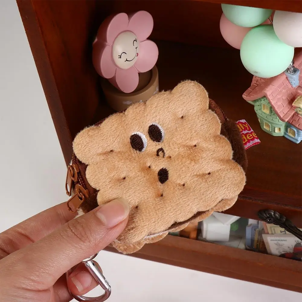 Kawai-Biscuit-Coin-Bags-Purse-Plush-Cake-Headphone-Organizer-Bag-Keys ...