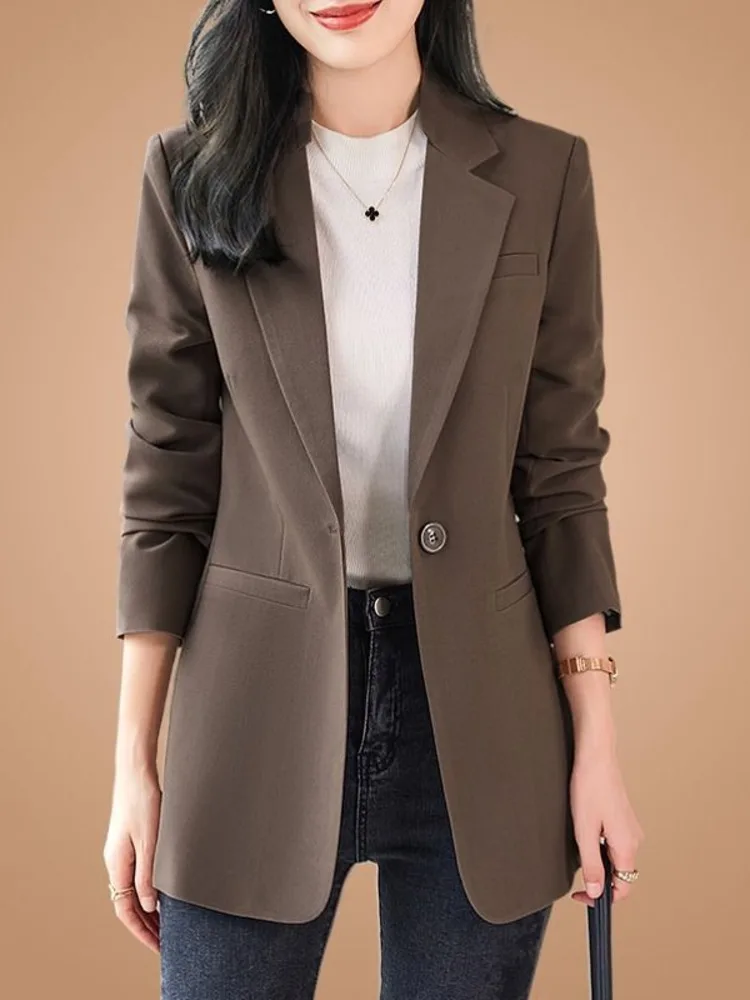 Women-Chic-Office-Lady-Blazer-Fashion-Long-Sleeve-Solid-Color-Single ...