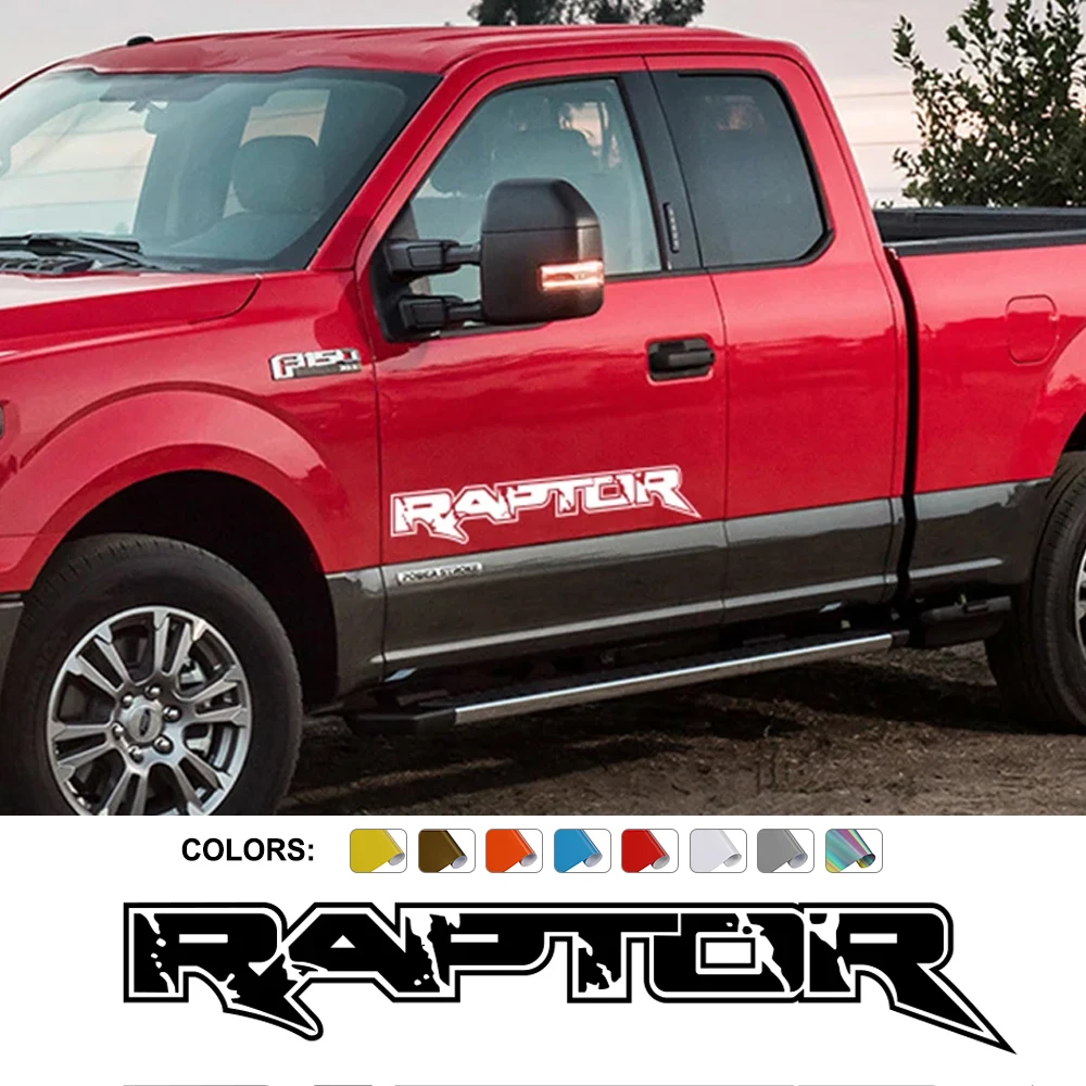 2Pcs-Car-Stickers-For-Ford-Raptor-F150-F250-F350-F450-F550-F650-F75 ...