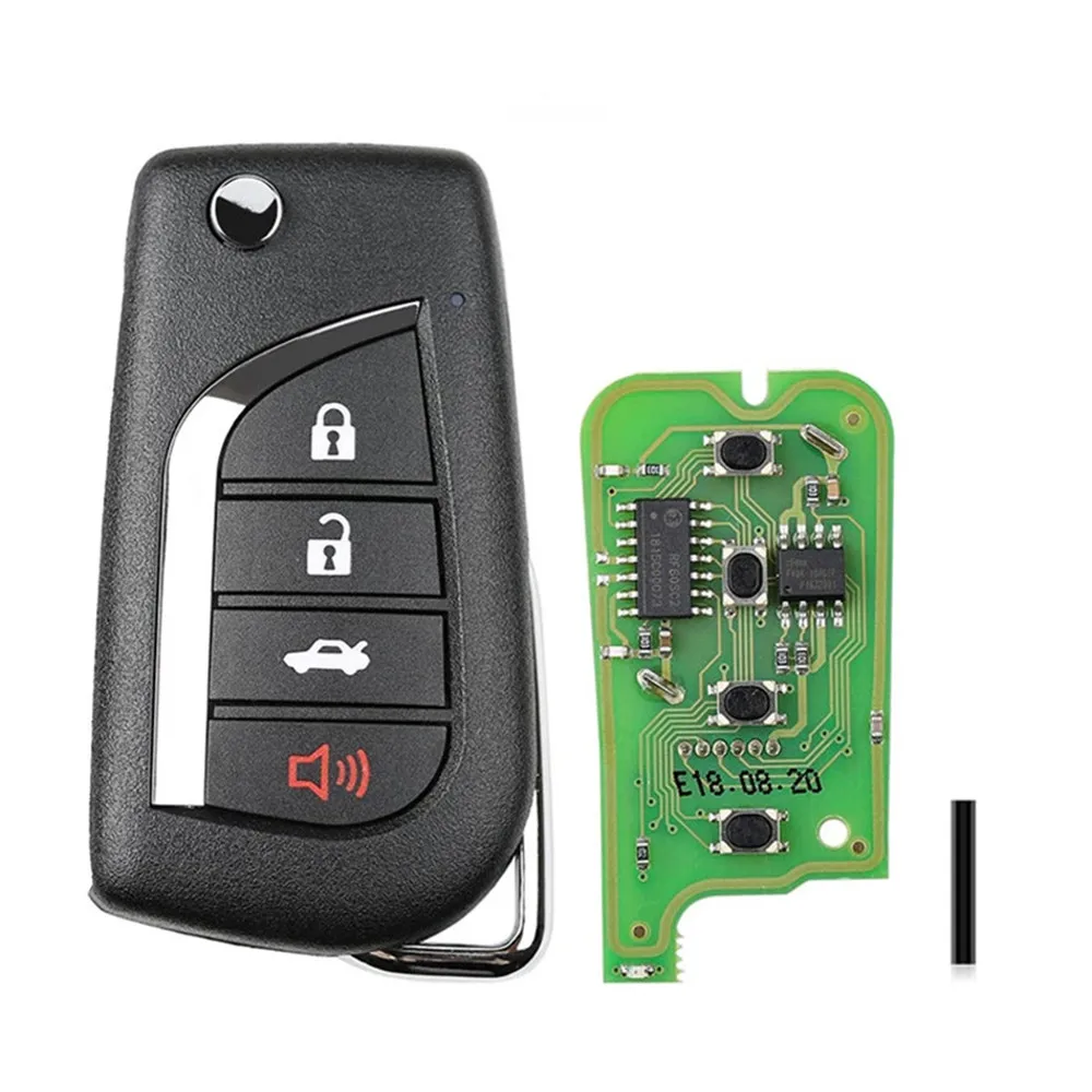 Xhorse-XKTO10EN-4-Buttons-Wire-Flip-VVDI-Remote-Car-Key-Universal-for ...