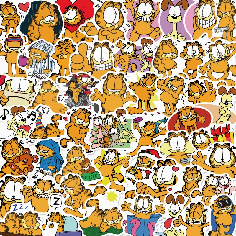 10/30/50 Cartoons Garfield Cartoon Graffiti Sticker Scrapbook Sticker ...