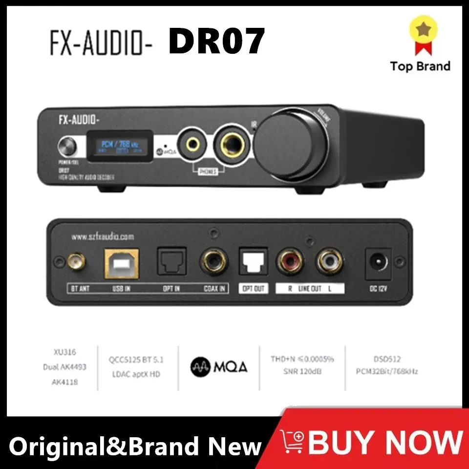 FX-AUDIO-DR07-Dual-AK4493-DAC-All-in-One-Headphone-Amplifier-Bluetooth ...
