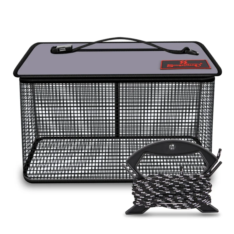 Sougayilang-Foldable-Fishing-Cage-Net-Fish-Carp-Bait-Cage-Shrimp-Basket ...