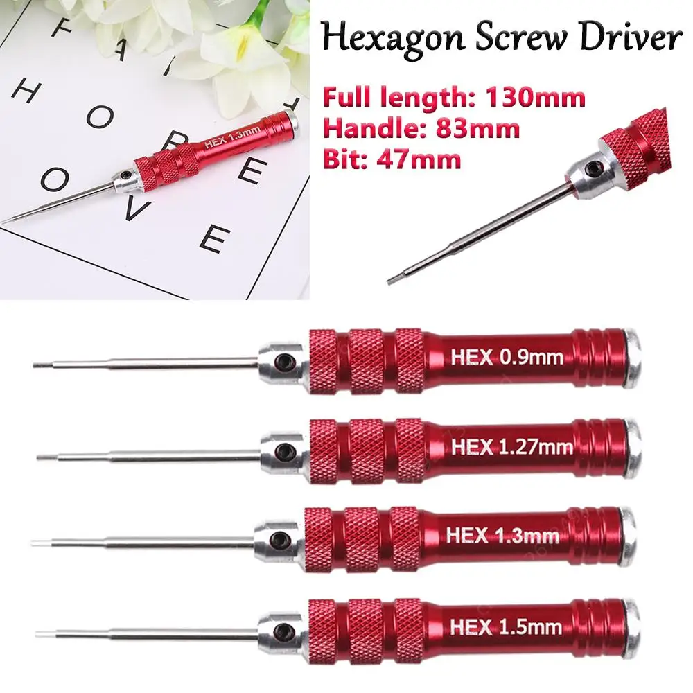 HSS-Red-Handle-Hex-Screwdriver-Tool-Set-For-RC-Helicopter-Drone-Model ...