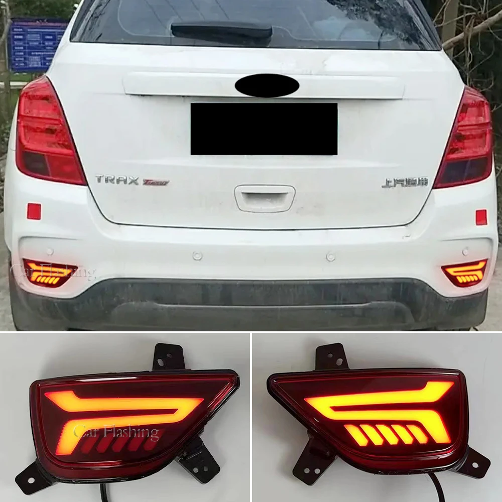 2PCS Car LED Rear Bumper Tail Lights For Chevrolet Trax U200 2017 2018 ...