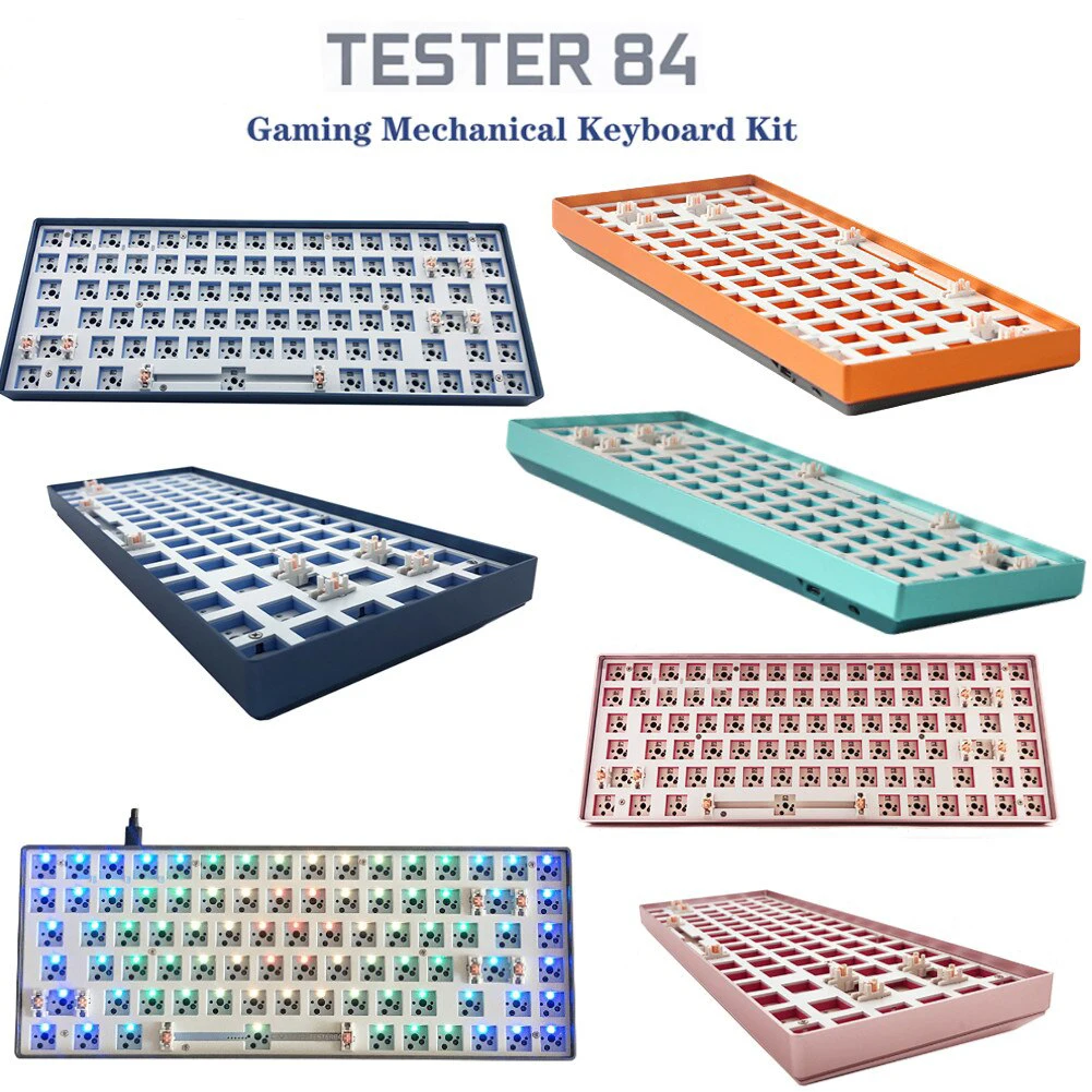 CIY84-TESTER84-Mechanical-Keyboard-Gasket-Kit-RGB-Backlit-Hot-Swappable ...