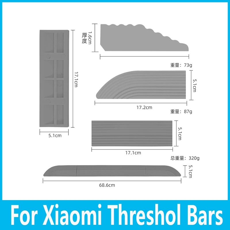 For-Xiaomi-Roborock-iRobot-Roomba-Robot-Vacuum-Sweeper-Threshold-Bars ...