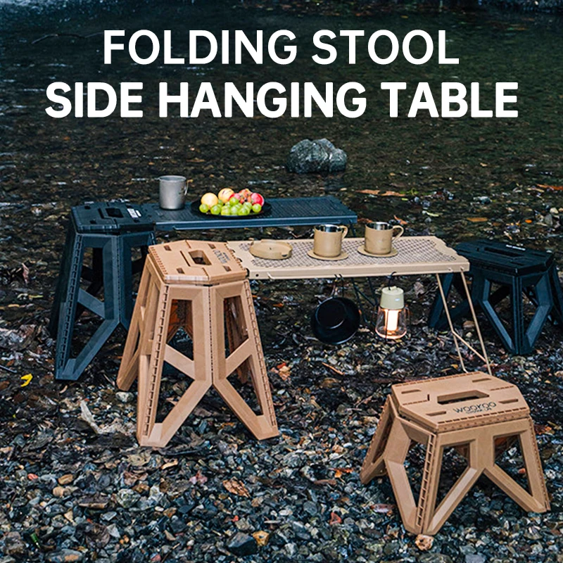 Outdoor-Multi-functional-Folding-Table-Mesh-Table-Stool-Side-Hanging ...