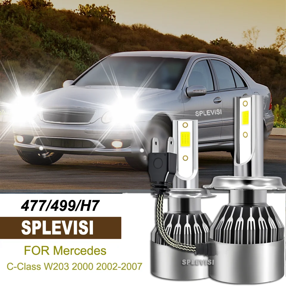Led Headlight White 6000K High Lumens for Bright Lighting H7 For ...
