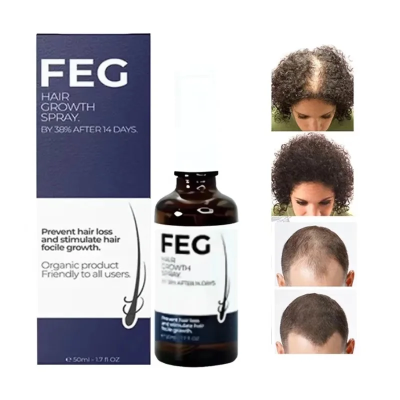 Tratamiento profesional FEG para el crecimiento del cabello, Spray orgánico para el cuidado del ...