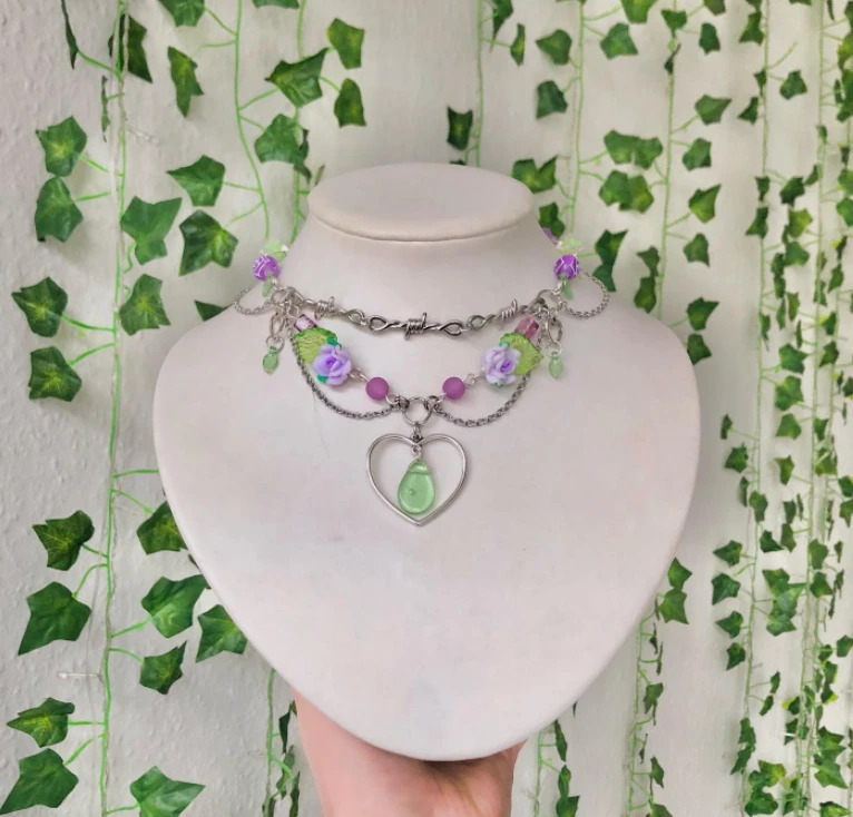 Handmade Fairy Core Earring/ Y2k Indie Jewelry Pixie Fairycore Necklace ...