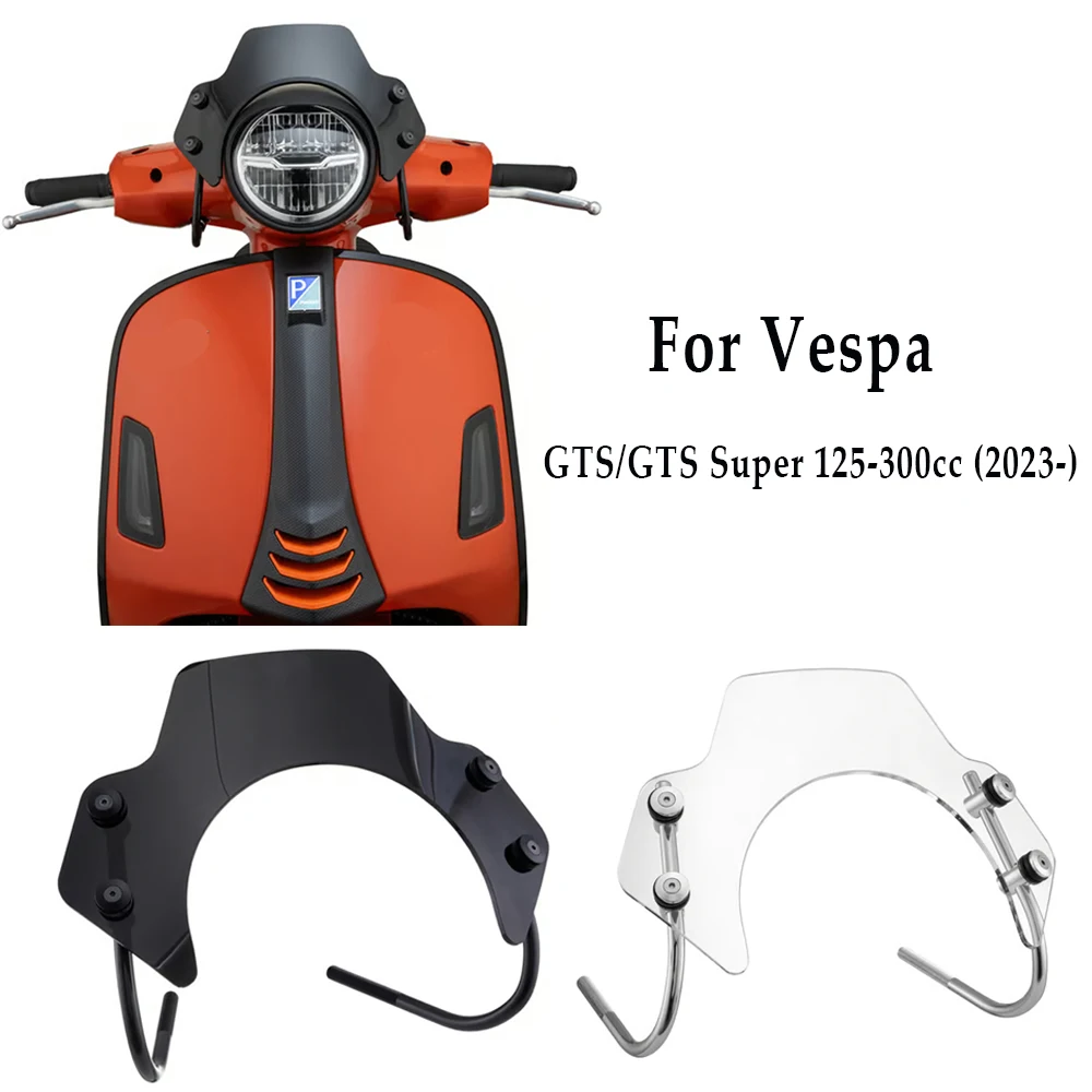 NEW-MOTORCYCLE-FRONT-WINDSHIELD-For-Vespa-GTS300-GTS-Super-125-300cc ...