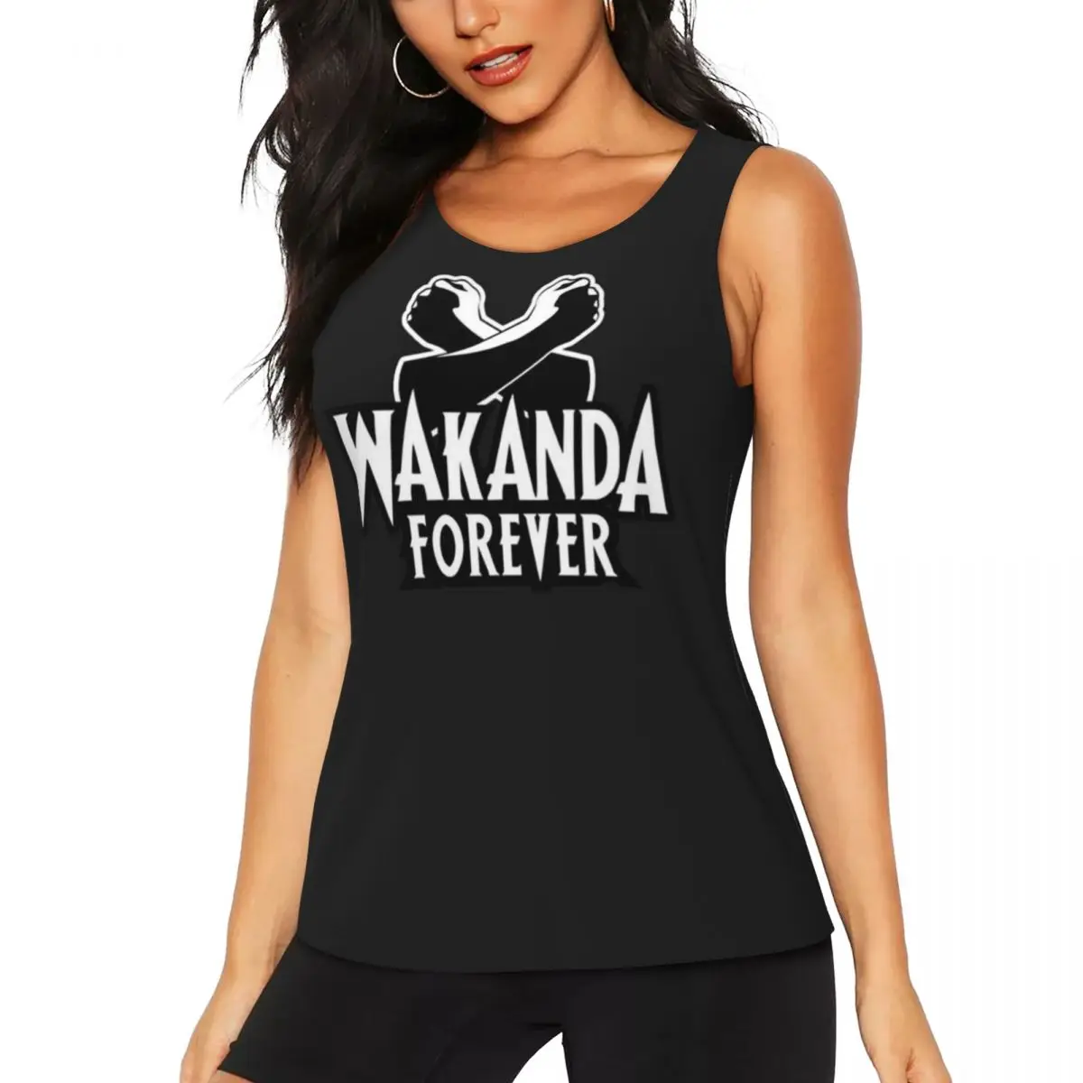 Custom-Wakanda-Forever-Black-Panther-Yoga-Shirts-Women-s-Workout-Gym ...