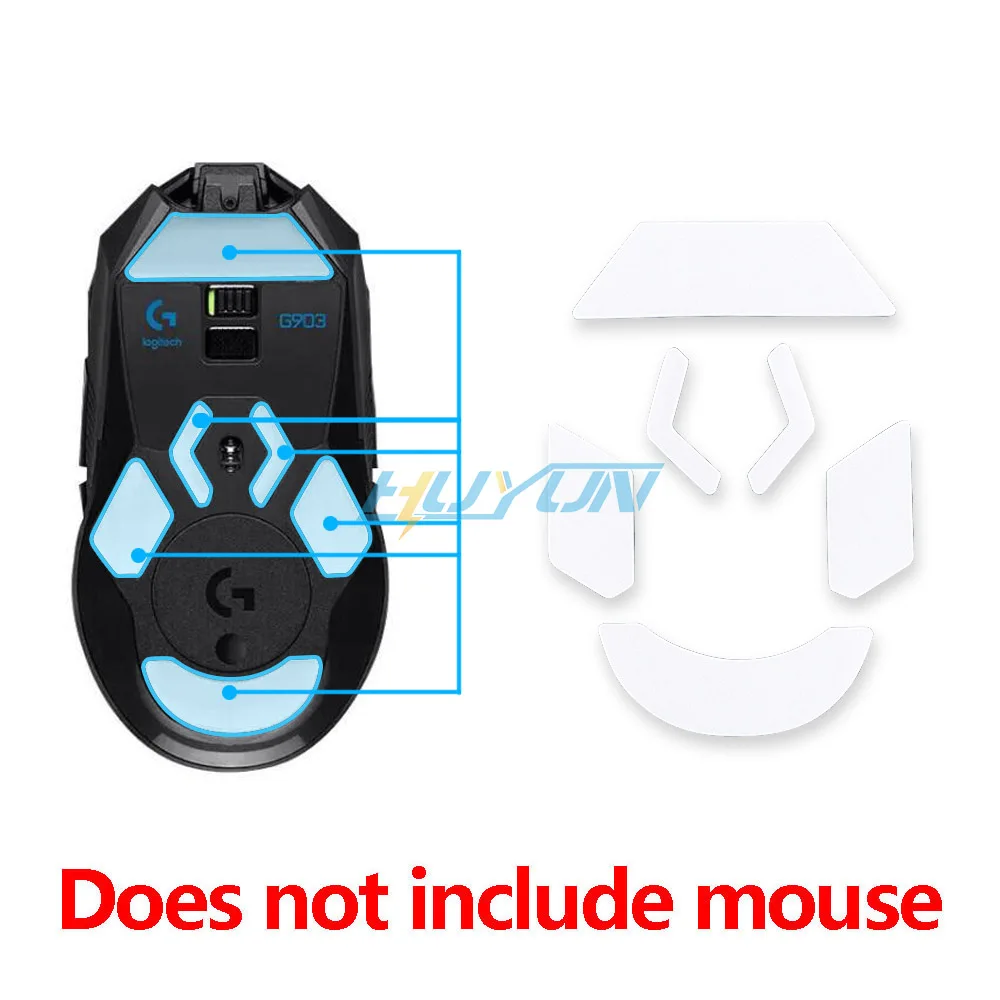 2-Sets-White-Rounded-Curved-Edges-Mouse-Feet-Skates-for-Logitech-G903 ...