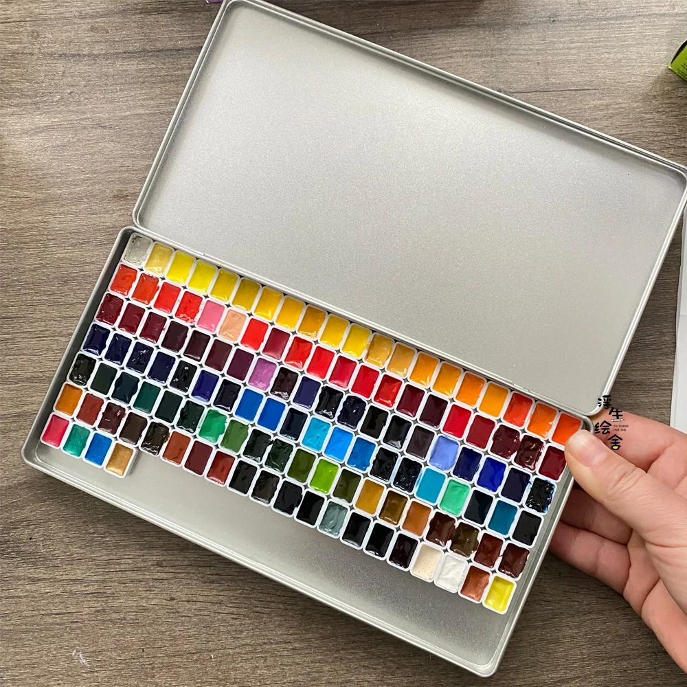 Original-DA-VINCI-Artist-Watercolor-Paint-124-Colors-1ml-with-Color ...