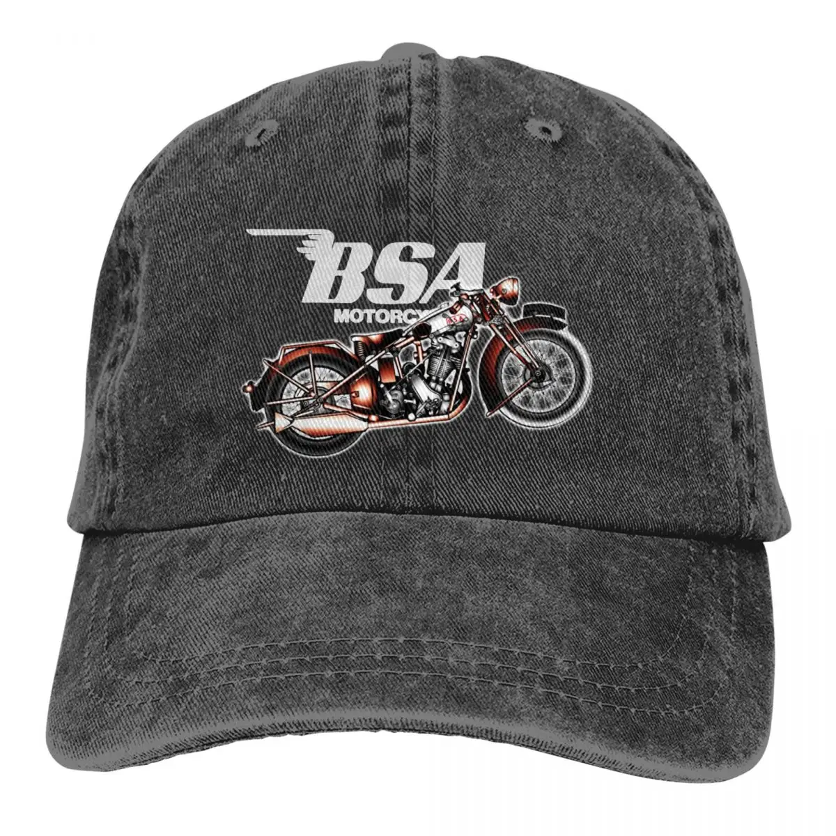 BSA-Motorcycle-Baseball-Caps-Outfit-Vintage-Distressed-Washed-Snapback ...