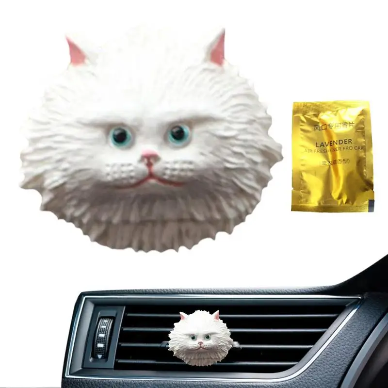 Car Vent Clip Air Freshener Car Aromatherapy Cute Cat Air Conditioning ...