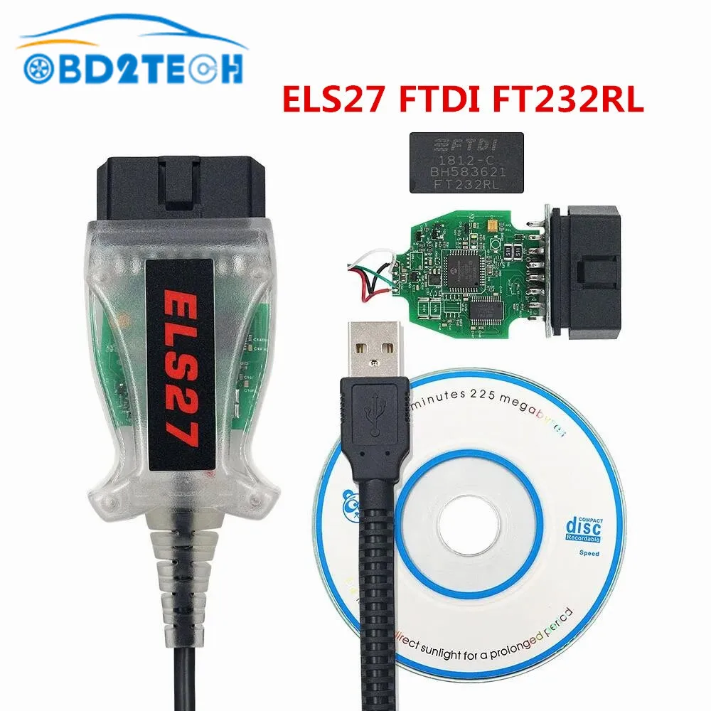 Cable de diagnóstico USB ELS27 para Mazda OBD2, herramienta de escáner ...