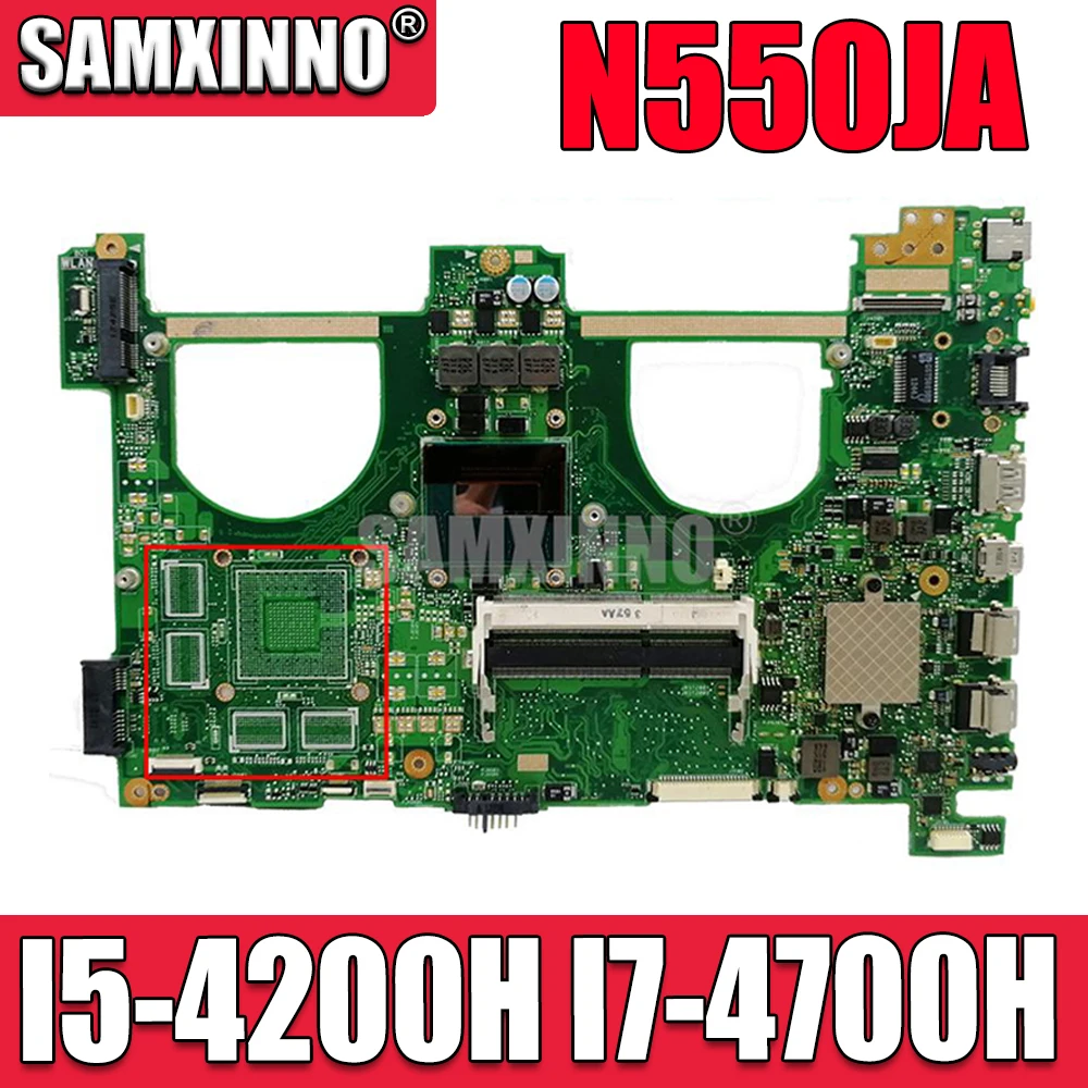 N550JA Motherboard I5-4200H I7-4700H CPU original N550J Mainboard For ...