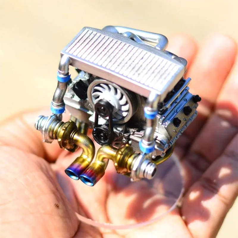 1/24 Engine Model with Turbine 3D Printed Resin Model Engine Ornament ...