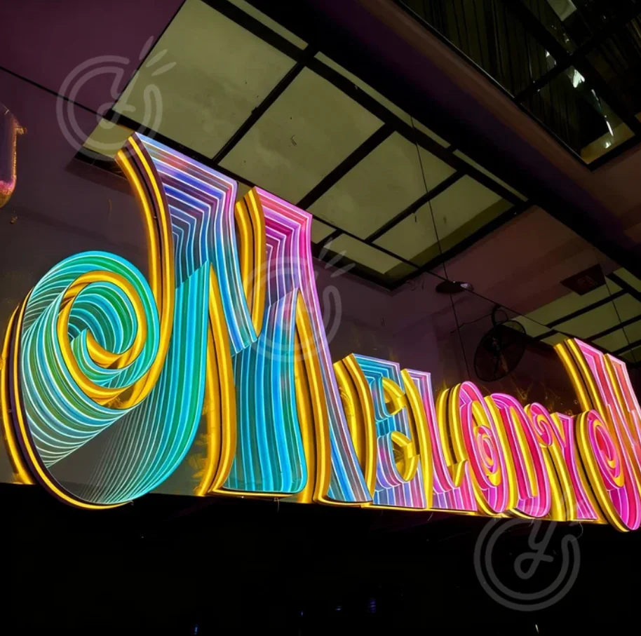 Custom 3D Infinity Mirror Light Sign Infinity Mirror Logo Sign Led ...