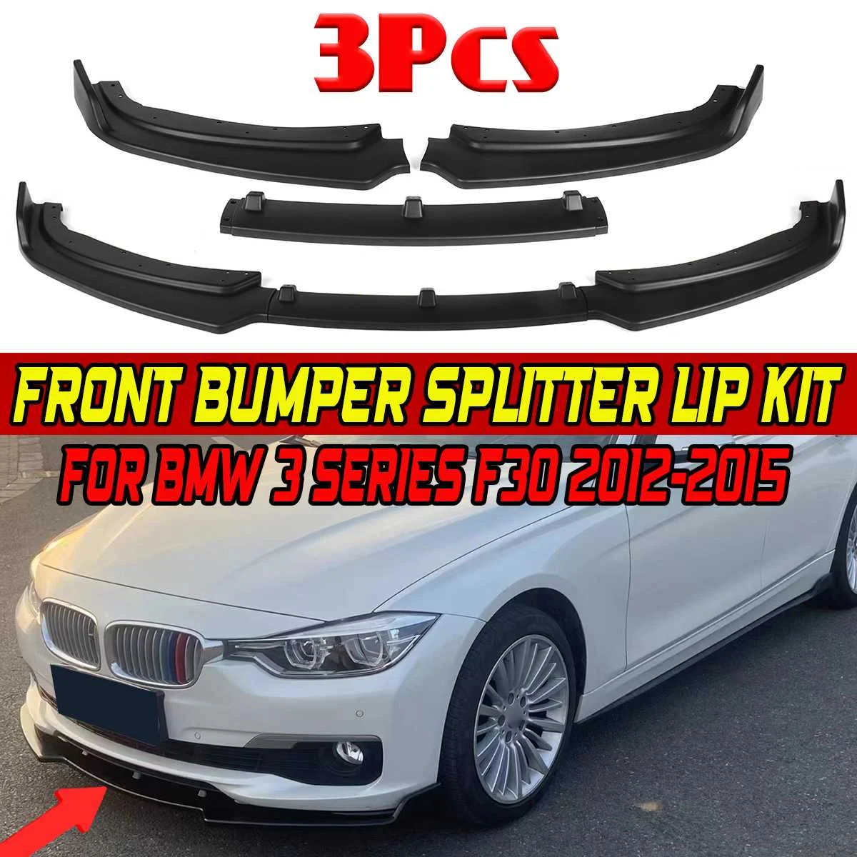 F30-Car-Front-Bumper-Splitter-Diffuser-Lip-Protector-Spoiler-Deflector ...