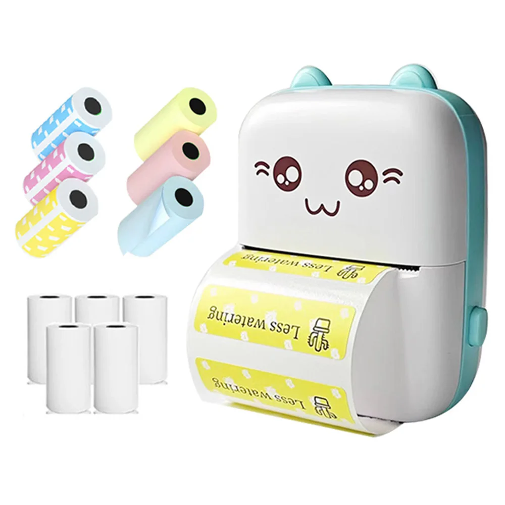 Mini Pocket Thermal Label Printer Cute Portable Note Printer Inkless ...