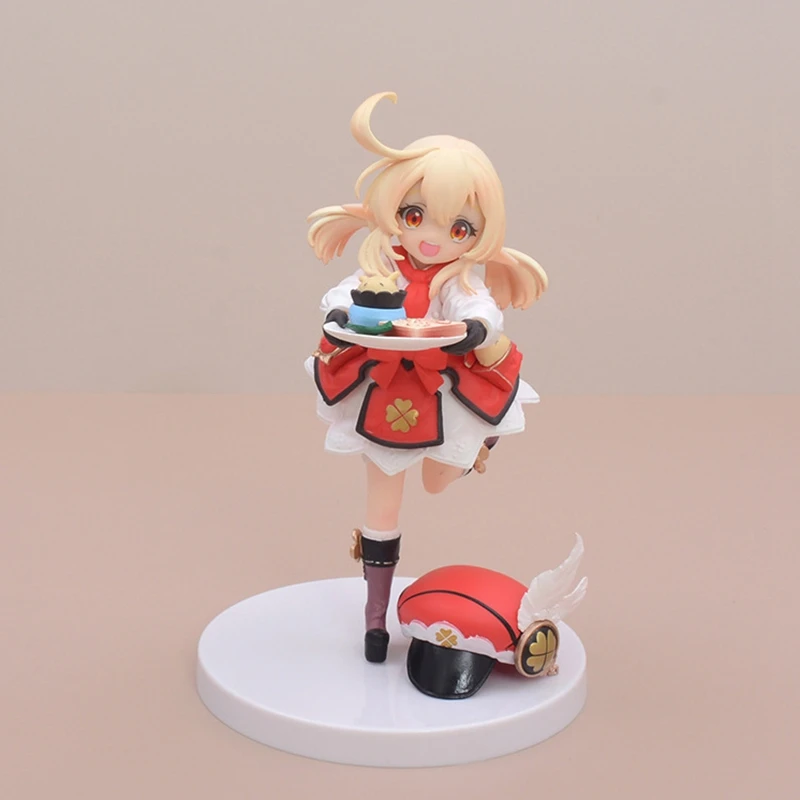 Anime Figure Genshin Impact GK Klee Xiao Kawaii Coffee Shop Girl ...