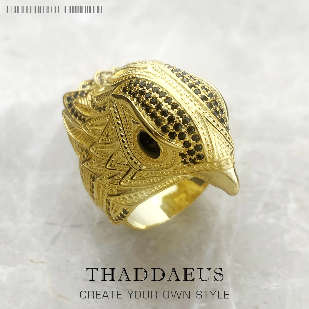 Cocktail Ring Elegant Falcon Vintage Gift For Women & Men Europe 925 ...