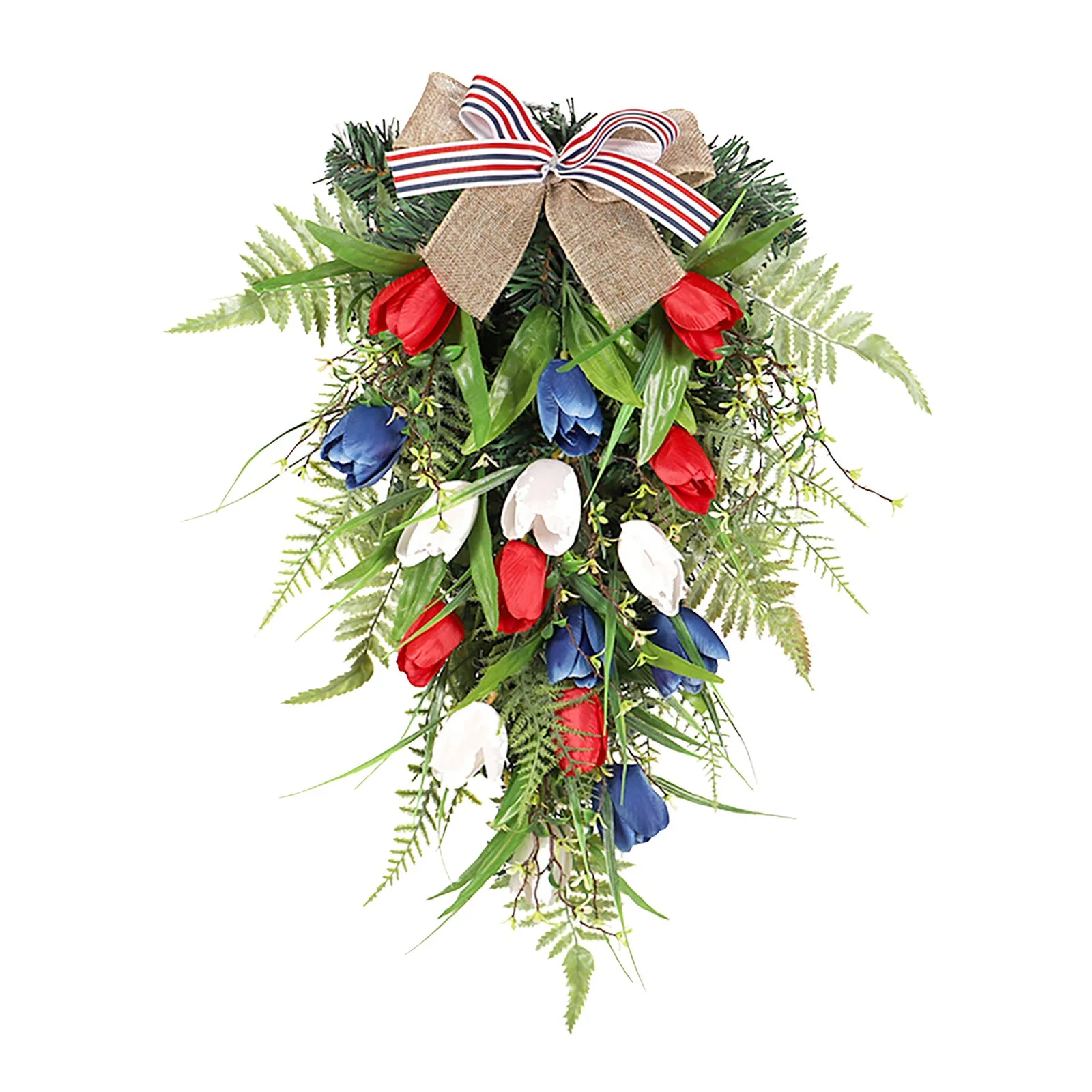 Corona del Día de la independencia para puerta delantera, adorno ...