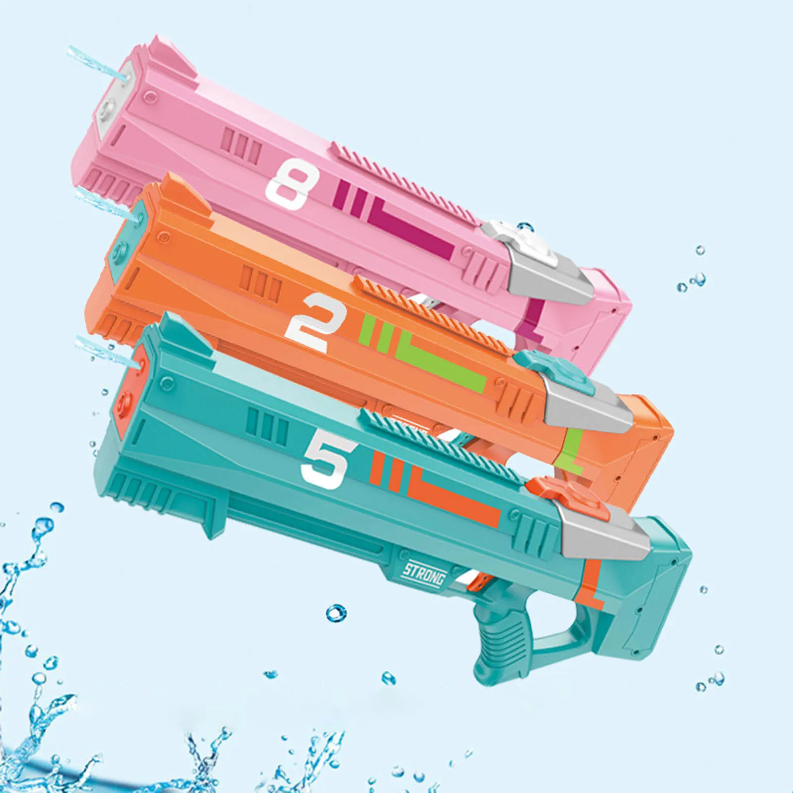 Automatic Electric Water Gun Toys Play Water Summer Wimming Pool Large ...