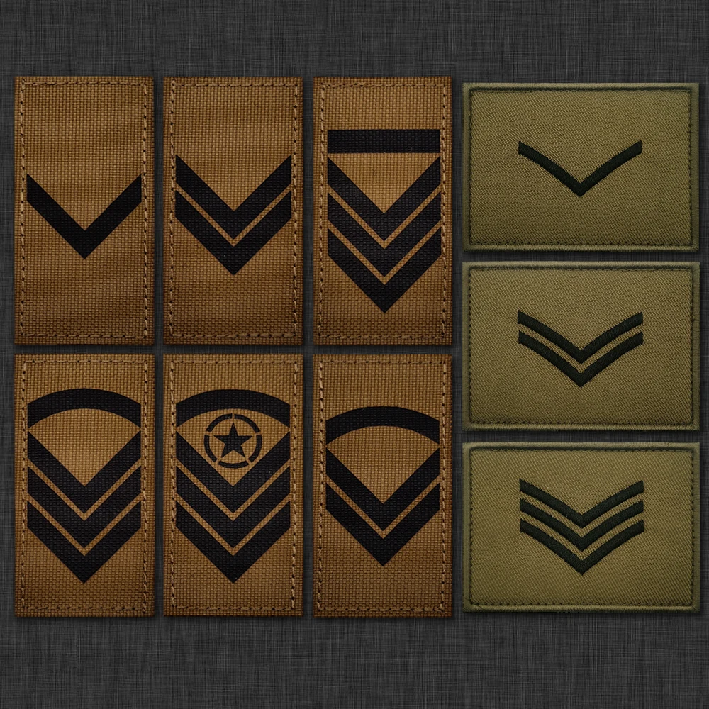 Army-Embroidery-MC-MTP-Black-Rank-Slides-Military-Tactics-Patch-Badges ...