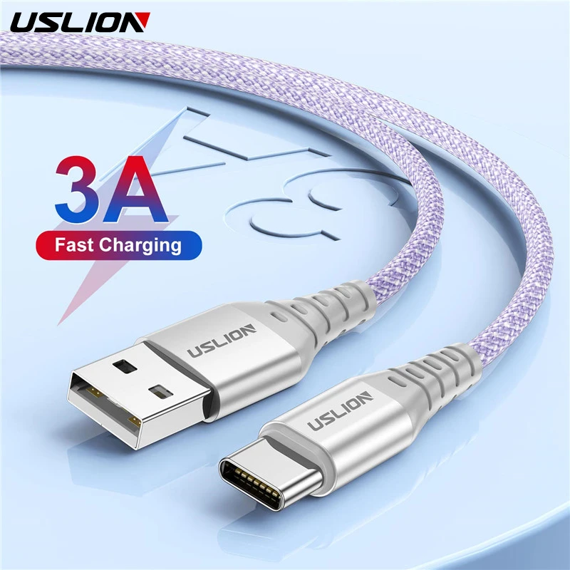 Uslion-3A-USB-Type-C-Cable-Wire-For-iphone-15-Samsung-Xiaomi-OPPO-Cell ...