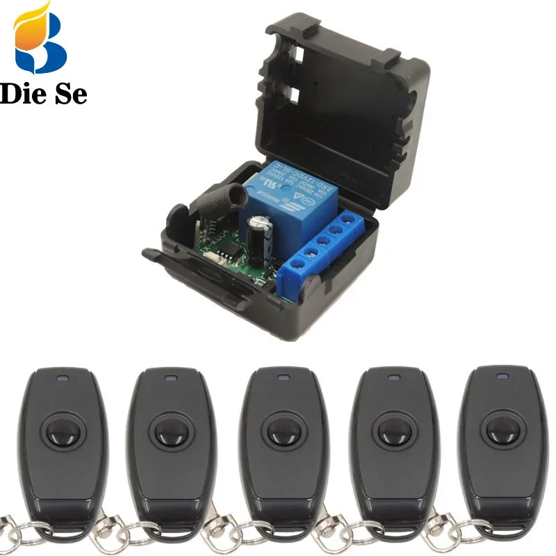 DieSe Newest 1 Button Universal Wireless Remote Control and 433Mhz DC ...