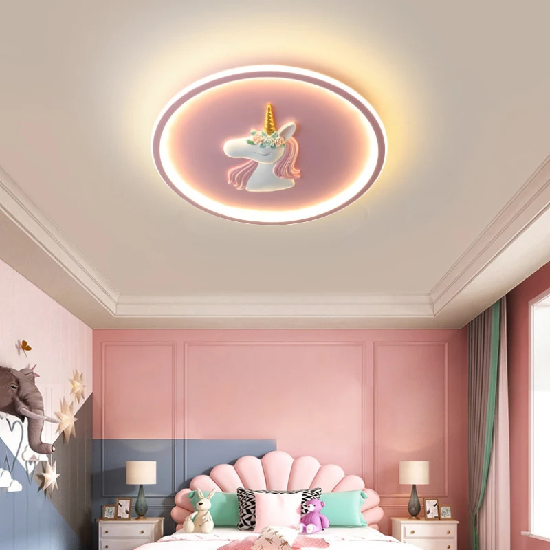 Cartoon-Unicorn-Ceiling-Lights-Cute-Princess-Room-Baby-Room-Decor-Light ...
