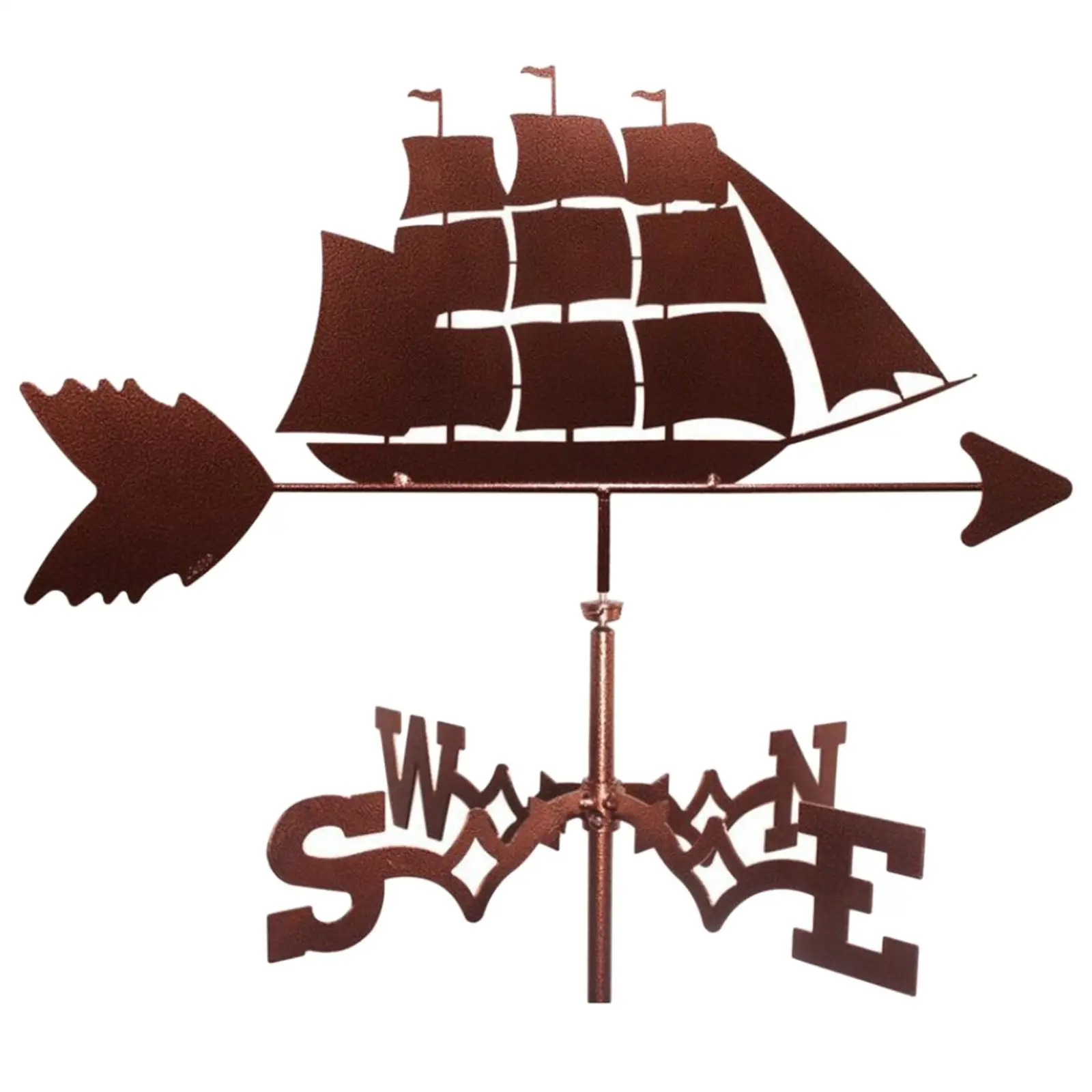 Decorative-Sailing-Ship-Weather-Vane-Mount-Stainless-Steel-Retro ...