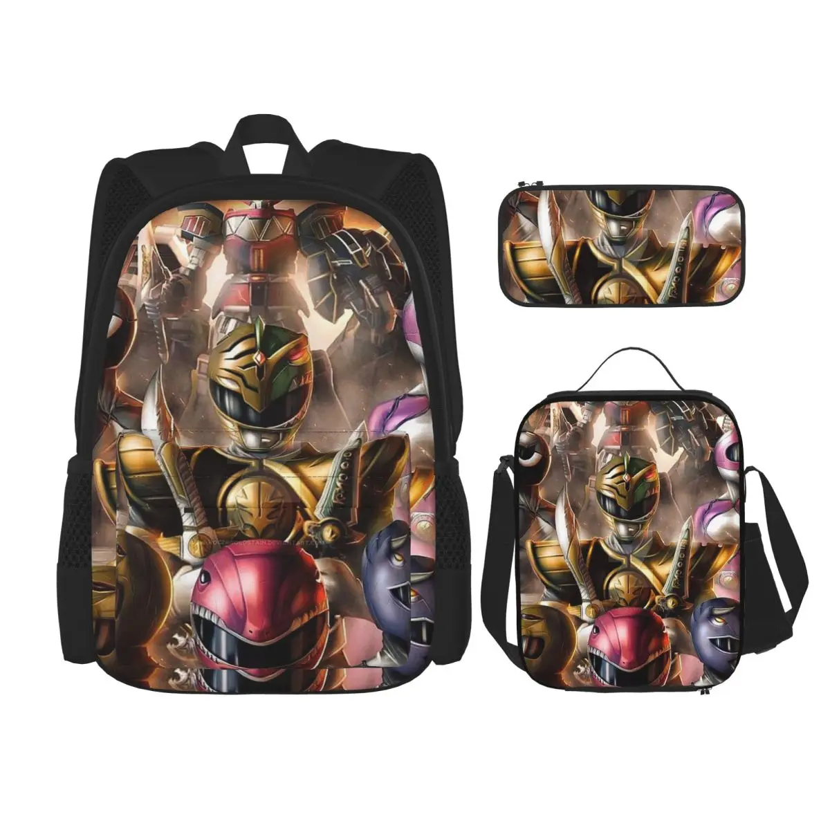 Mighty Morphin Power Ranger Backpacks Boys Girls Bookbag Children ...