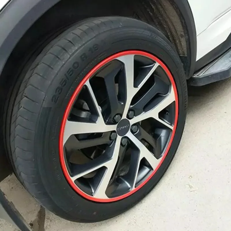 Car/Racing Wheel Decoration Ring Rim Edge Protector Rubber Molding Trim ...