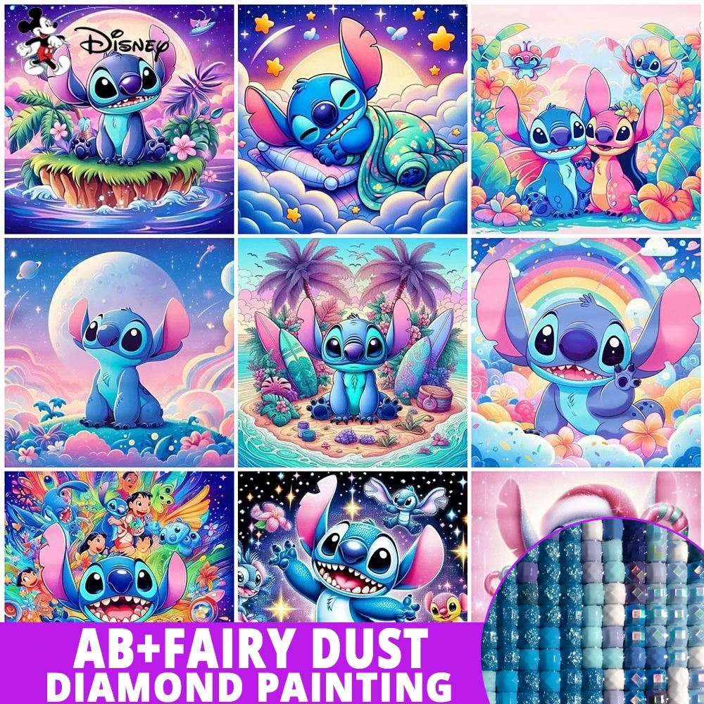 Fairy-Dust-AB-Disney-Mosaic-Stitch-Diamond-Painting-Full-Drill-Cartoon ...