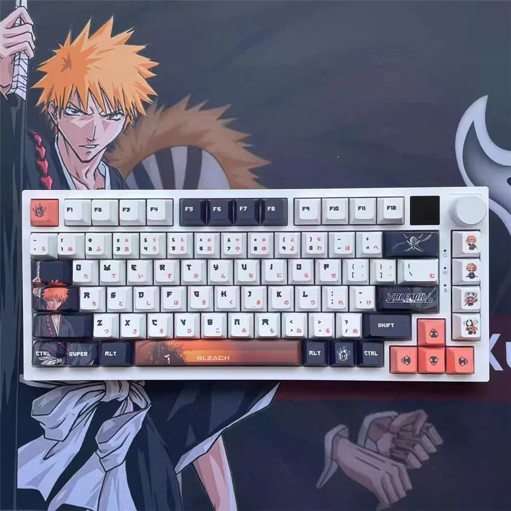 128-Keys-Anime-BLEACH-Keycaps-DYE-SUB-Personalized-PBT-Game-Keycaps-For ...