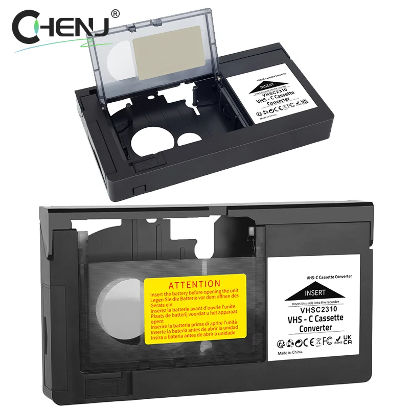 1-Uds-Para-videoc-maras-VHS-C-SVHS-adaptador-de-casete-VHS-motorizado ...