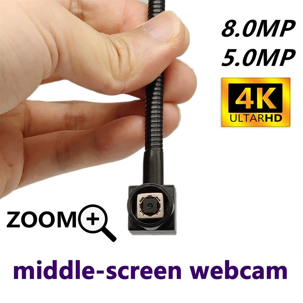 Meio-Da-Tela-Ajust-vel-Webcam-4K-8MP-5MP-UHD-Auto-Foco-Baixo-LUX-Mini ...