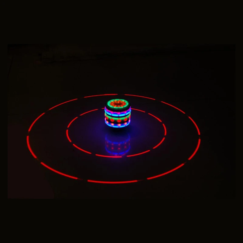 Colorful Light Up Toy Spinning Top Whipping Top Flash Musical Classic ...