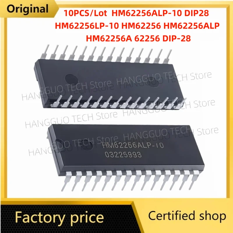 10 ピース/ロット真新しいオリジナル HM62256ALP-10 DIP28 HM62256LP-10 HM62256 HM62256ALP ...